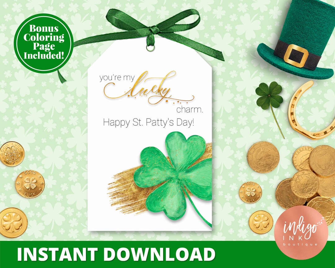 You're My Lucky Charm Gift Tags INSTANT DOWNLOAD | St. Patrick's Day ...