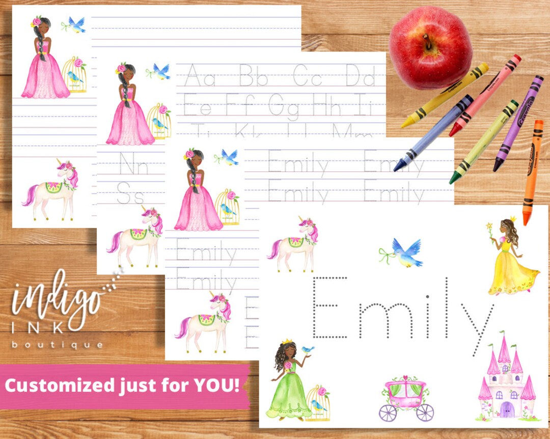 Handwriting Name Worksheet DIGITAL DOWNLOAD | Kindergarten School ...