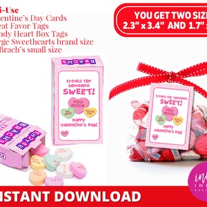 Valentine Favor Tag Treats for Someone Sweet INSTANT DOWNLOAD ...