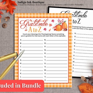 Thanksgiving Games Printable Bundle | 5 Thanksgiving Party Printable ...