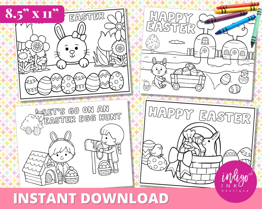 Easter Placemat INSTANT DOWNLOAD | Easter Activity Placemat | Easter ...
