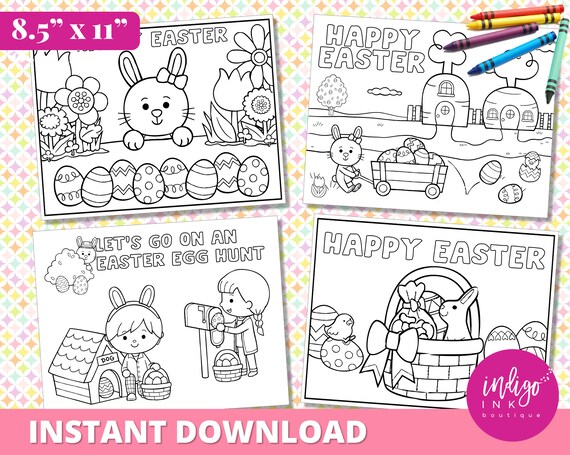Easter Placemat INSTANT DOWNLOAD | Easter Activity Placemat | Easter ...