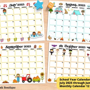 School Calendar July 2025 Thru June 2026 Calendar | Monthly Calendar ...
