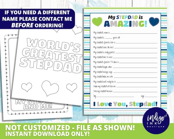 Paper & Party Supplies Fathers Day Gift for Stepdad Fathers Day ...