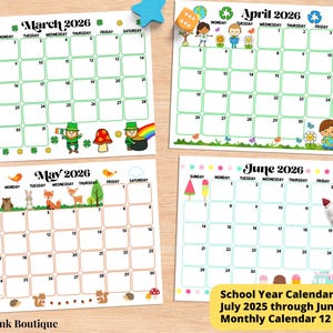 School Calendar July 2025 Thru June 2026 Calendar | Monthly Calendar ...