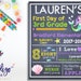 Custom Chalkboard First Day of School Poster | Back to School Sign ...