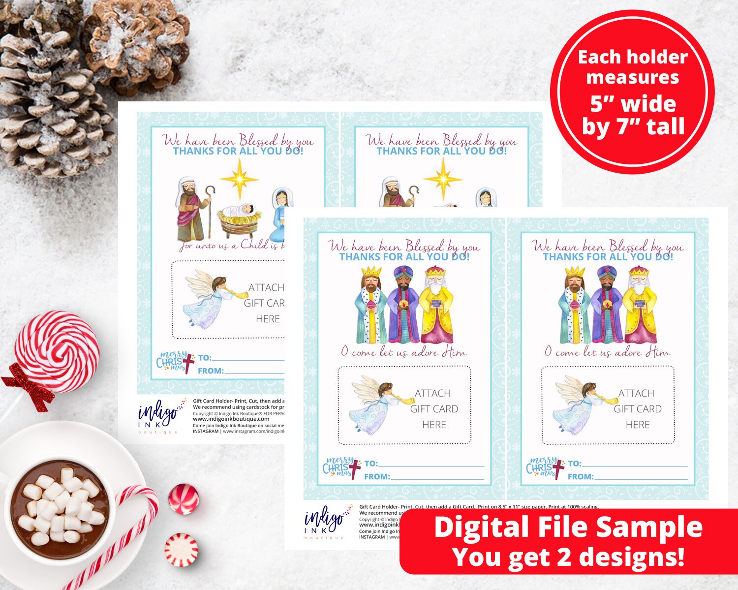 Religious Christmas Gift Card Holder | Christmas Thank You Gift for ...