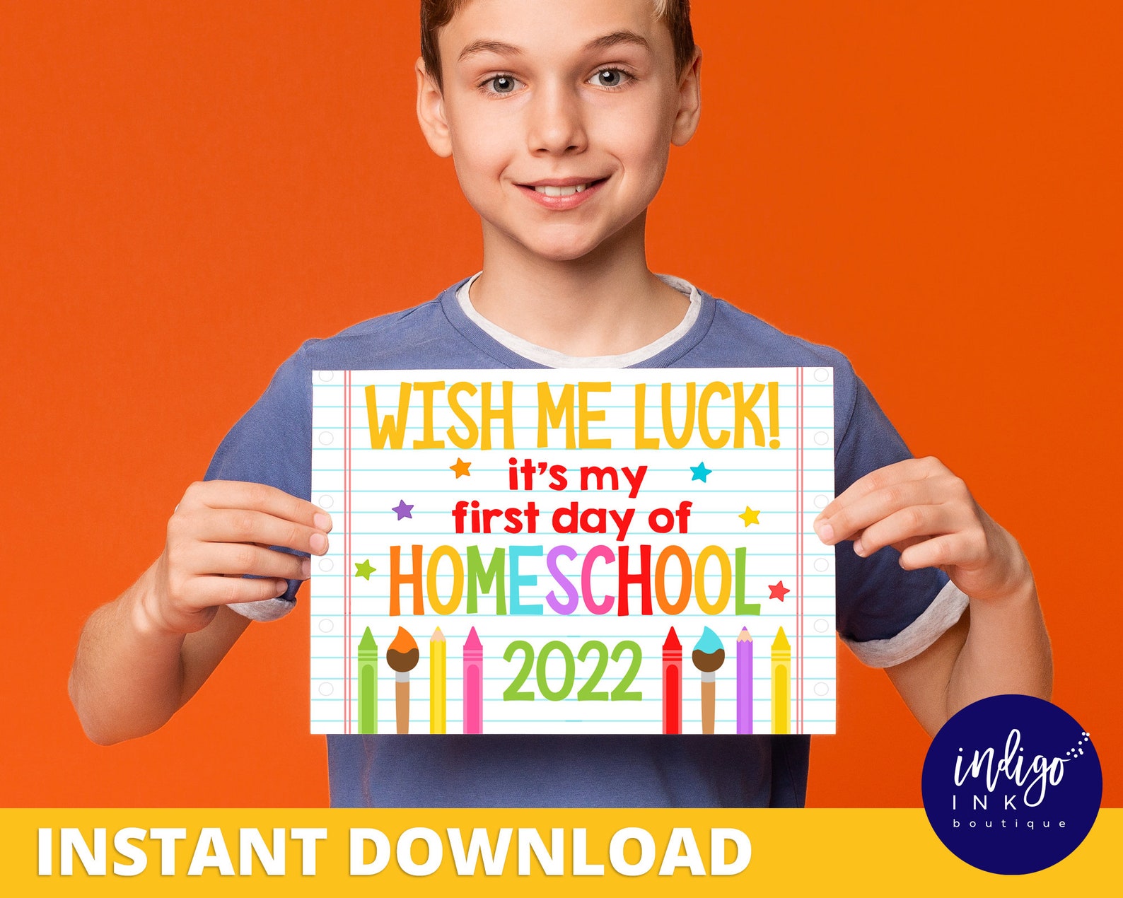 First Day of Homeschool Sign INSTANT DOWNLOAD First Day of - Etsy