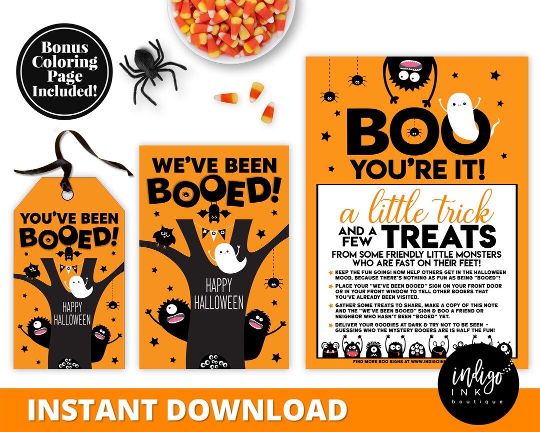 You've Been Booed Kit INSTANT DOWNLOAD | We’ve Been Booed Tags ...