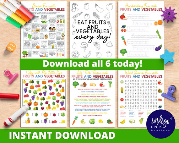 Nutrition Activity Food Worksheets INSTANT DOWNLOAD | Nutrition Unit ...
