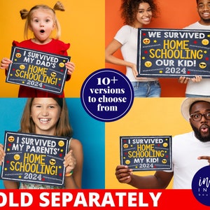 I Survived My Mom's Homeschooling Sign INSTANT DOWNLOAD End of the Year ...