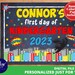 First Day of School Sign DIGITAL DOWNLOAD Personalized Back to School ...