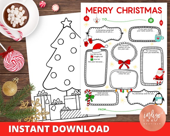Christmas Letter Instant Download | Teacher Christmas Printable Letter ...