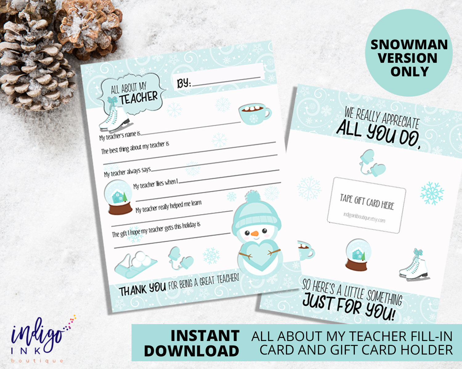 Teacher Christmas Gift Ideas Teacher Appreciation Holiday | Etsy