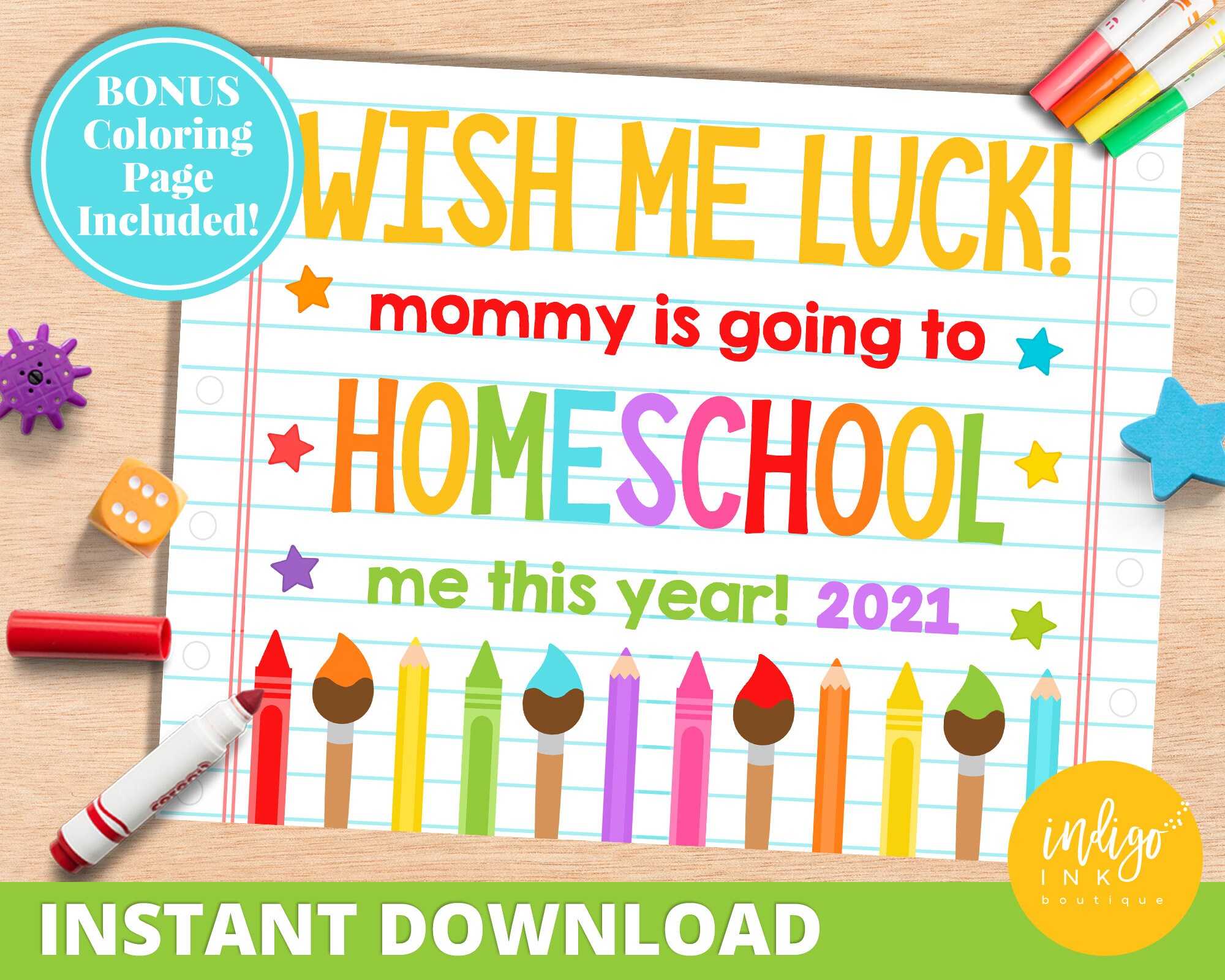 Invitations & Announcements Paper Templates First Day of Homeschool ...