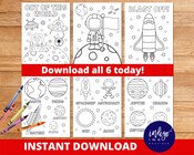 Space Planets Coloring Pages Printable for Kids Astronomy Outer Space ...