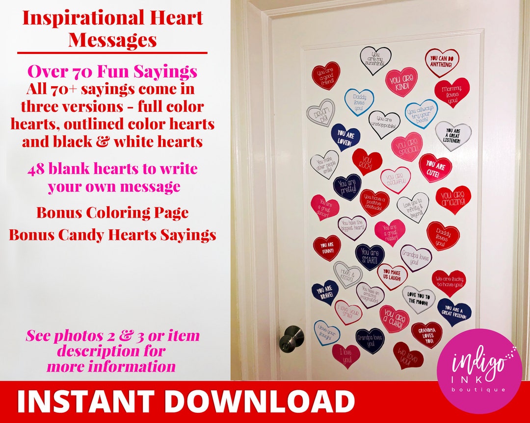 Positive Messages for Kids INSTANT DOWNLOAD | Affirmation Cards Gift ...