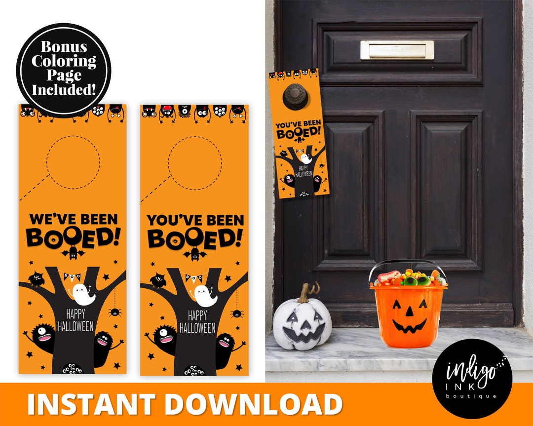 You've Been Booed Door Hanger INSTANT DOWNLOAD | We’ve Been Booed Tags ...