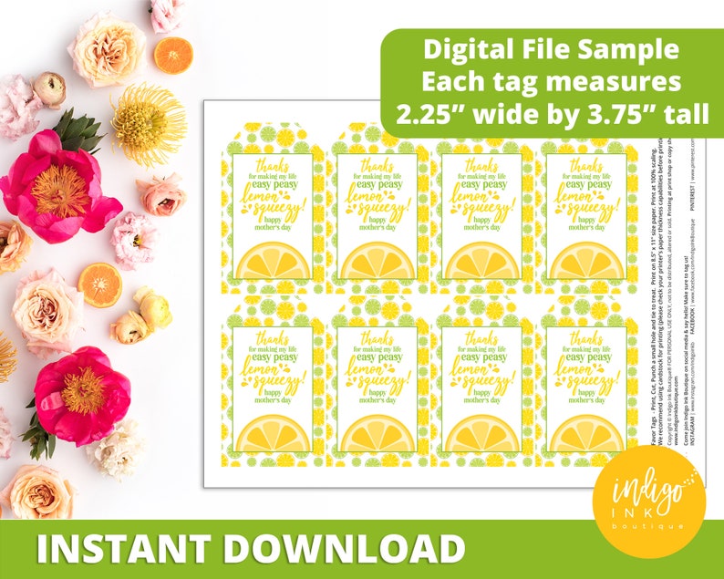 Thank You Mom Tag | INSTANT DOWNLOAD | Thanks for Making My Life Easy ...