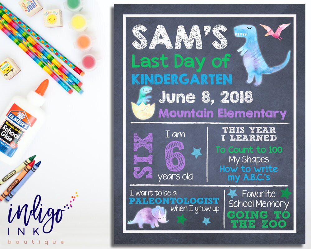 Last Day of School Sign DIGITAL DOWNLOAD Fireman Printable | Etsy