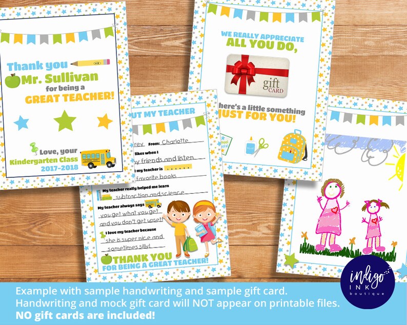 Teacher Thank You End of Year Gift PERSONALIZED DIGITAL | Etsy