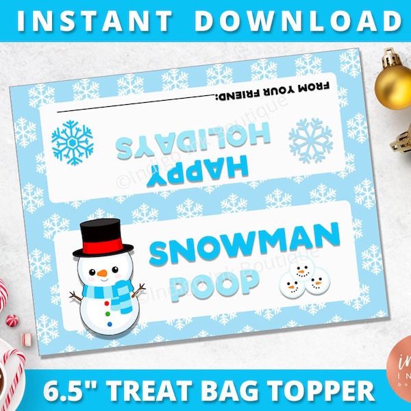 Snowman Poop Bag Topper - Etsy