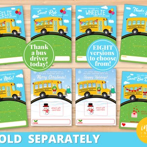 Bus Driver Gift Card Holder INSTANT DOWNLOAD | to A Wheelie Great Bus ...