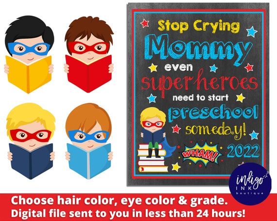 First Day of School Sign DIGITAL DOWNLOAD | Back to School Sign | Stop ...
