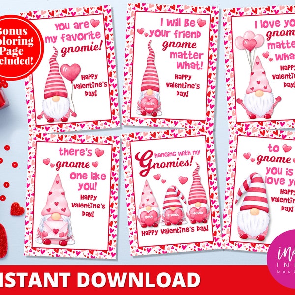 Gnomes Valentine - Etsy