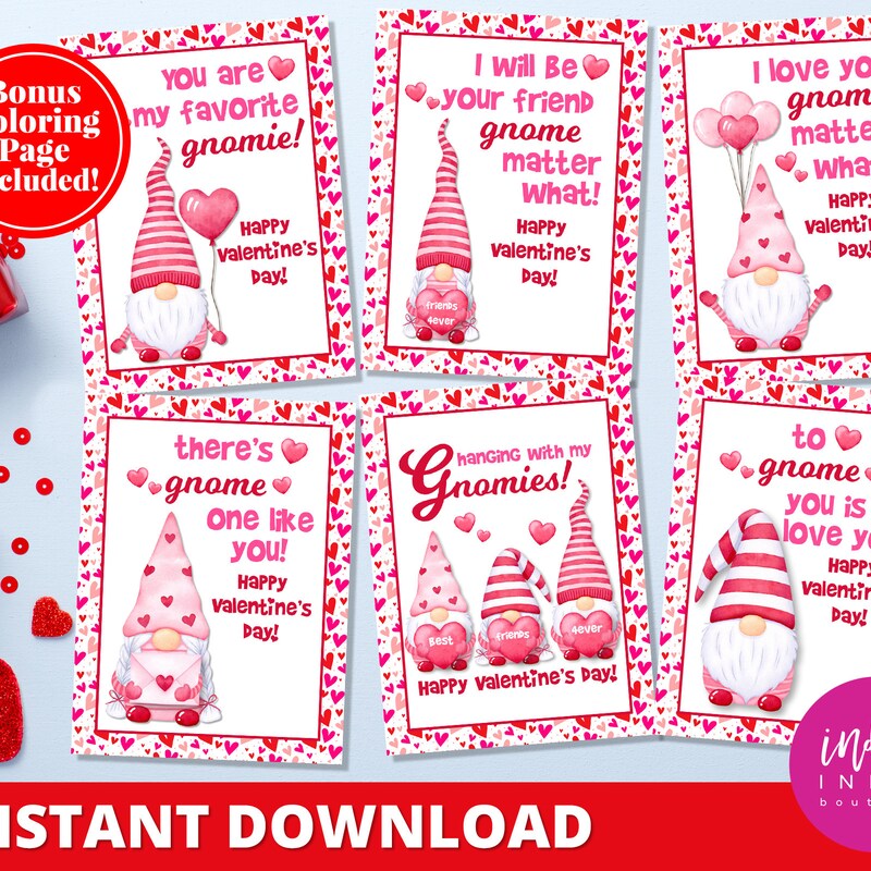 Gnomes Valentine - Etsy
