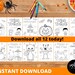 Halloween Activity Kids Coloring Book INSTANT DOWNLOAD Printable ...