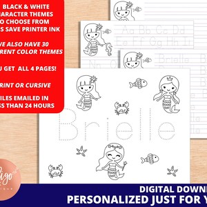 Handwriting Worksheet DIGTIAL | Name Writing | Homeschool Printable ...