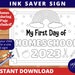 First Day of Homeschool Sign INSTANT DOWNLOAD 1st Day of - Etsy
