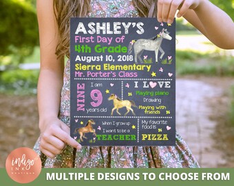 Science First Day of School Sign Custom Chalkboard Sign 1st Day of ...