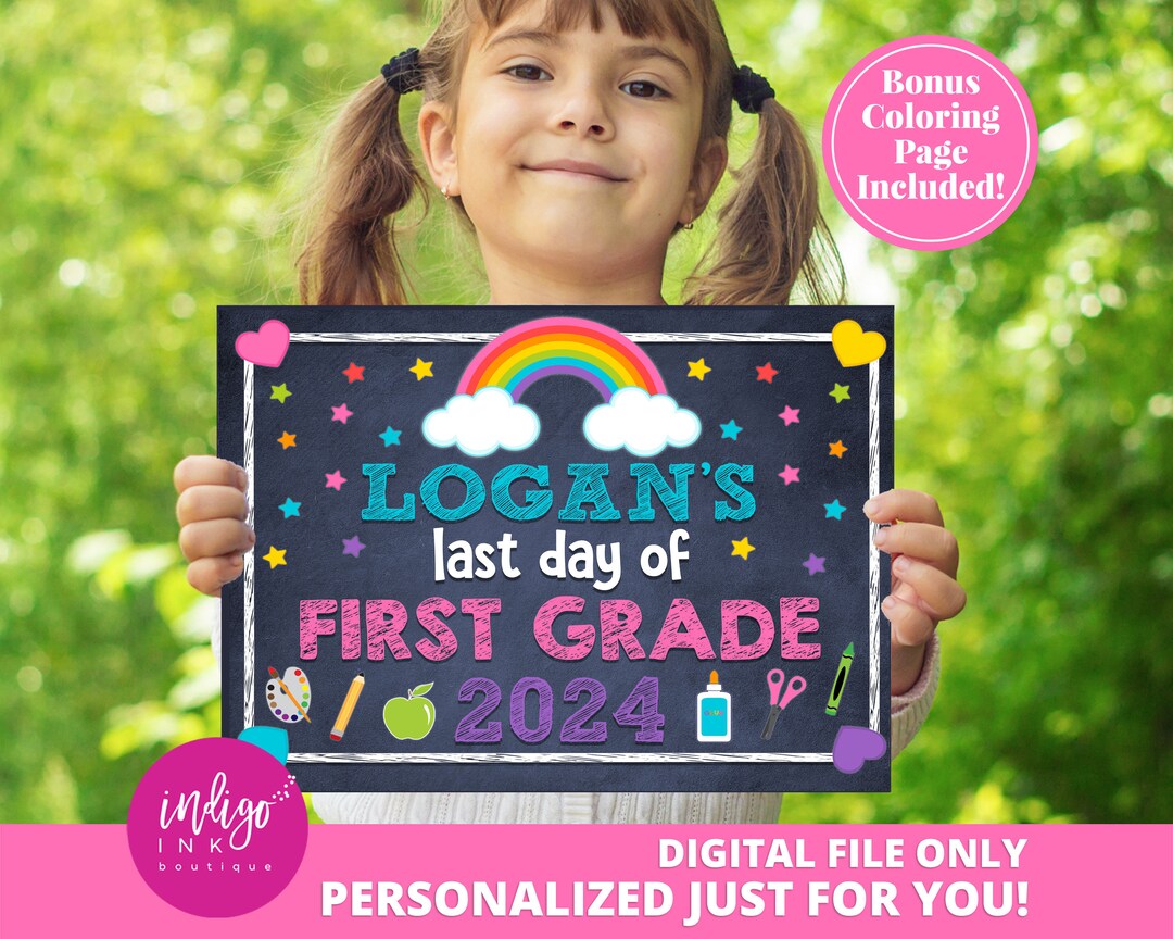 Personalized Last Day of School Printable DIGITAL DOWNLOAD | Graduation ...