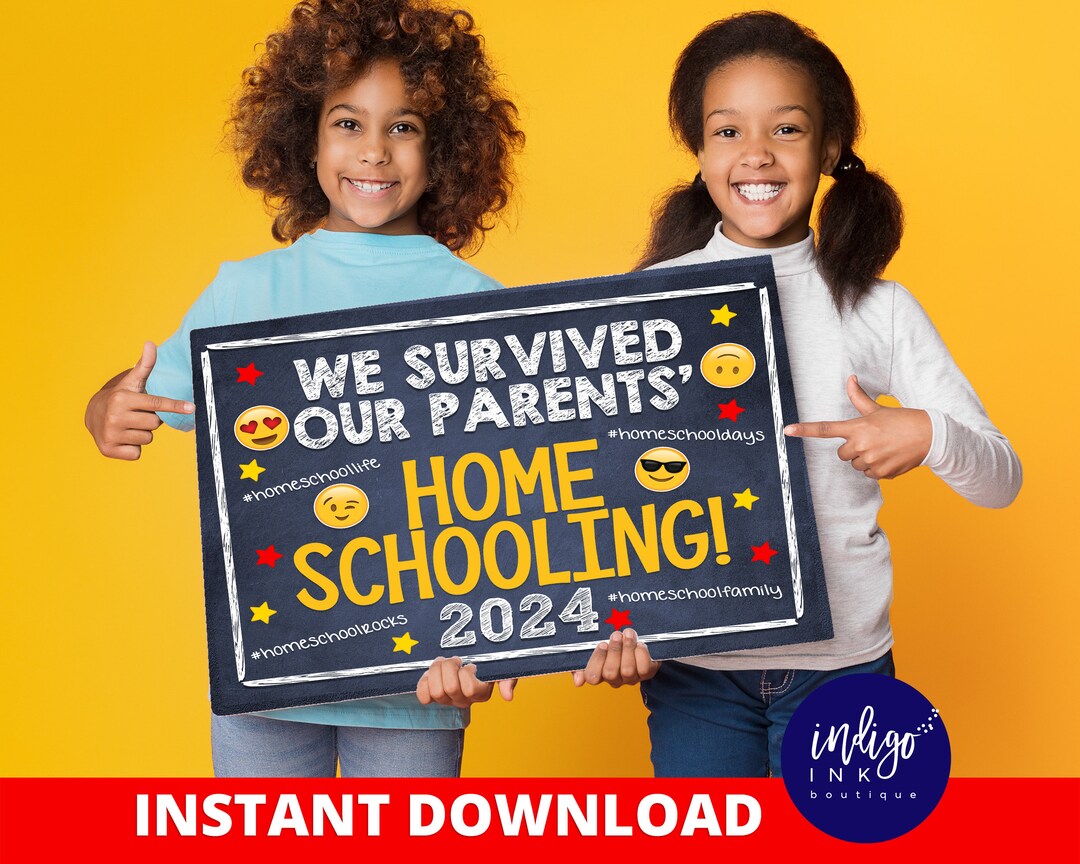 We Survived Our Parents' Homeschooling Sign INSTANT DOWNLOAD End of the ...