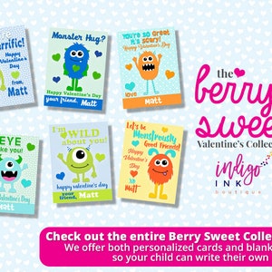 Valentine Coloring Sheets INSTANT DOWNLOAD | Monster Valentine's Day ...