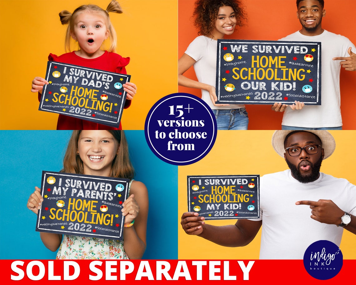 I Survived Homeschooling Sign INSTANT DOWNLOAD Last Day of - Etsy