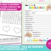All About My Nanny Kid Questionnaire Mothers Day Gift INSTANT DOWNLOAD ...