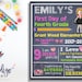 Custom Chalkboard First Day of School Poster | Back to School Sign ...