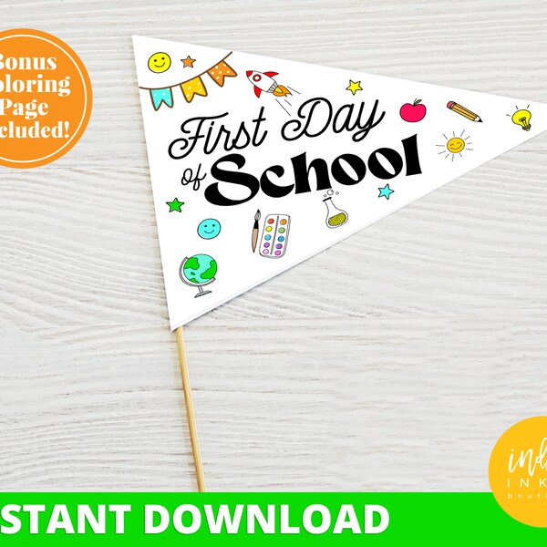 School Pennant - Etsy