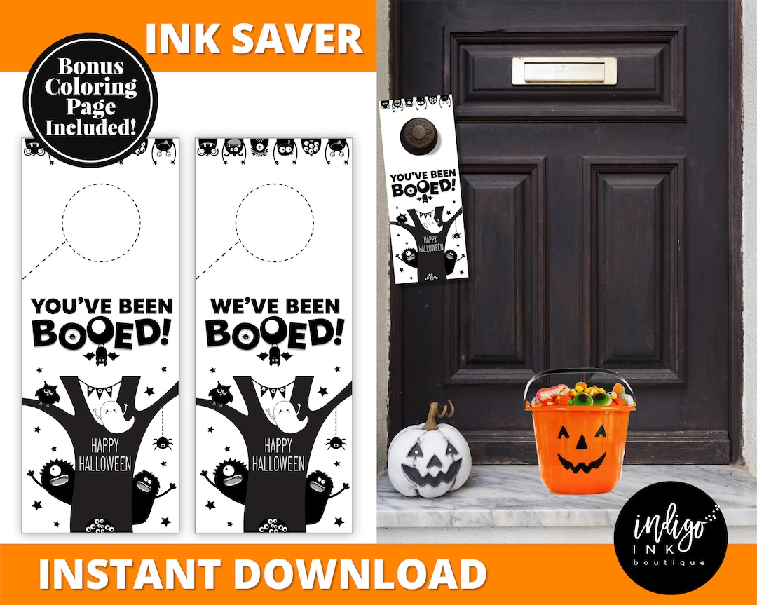 You've Been Booed Door Hanger INSTANT DOWNLOAD | We’ve Been Booed Tags ...