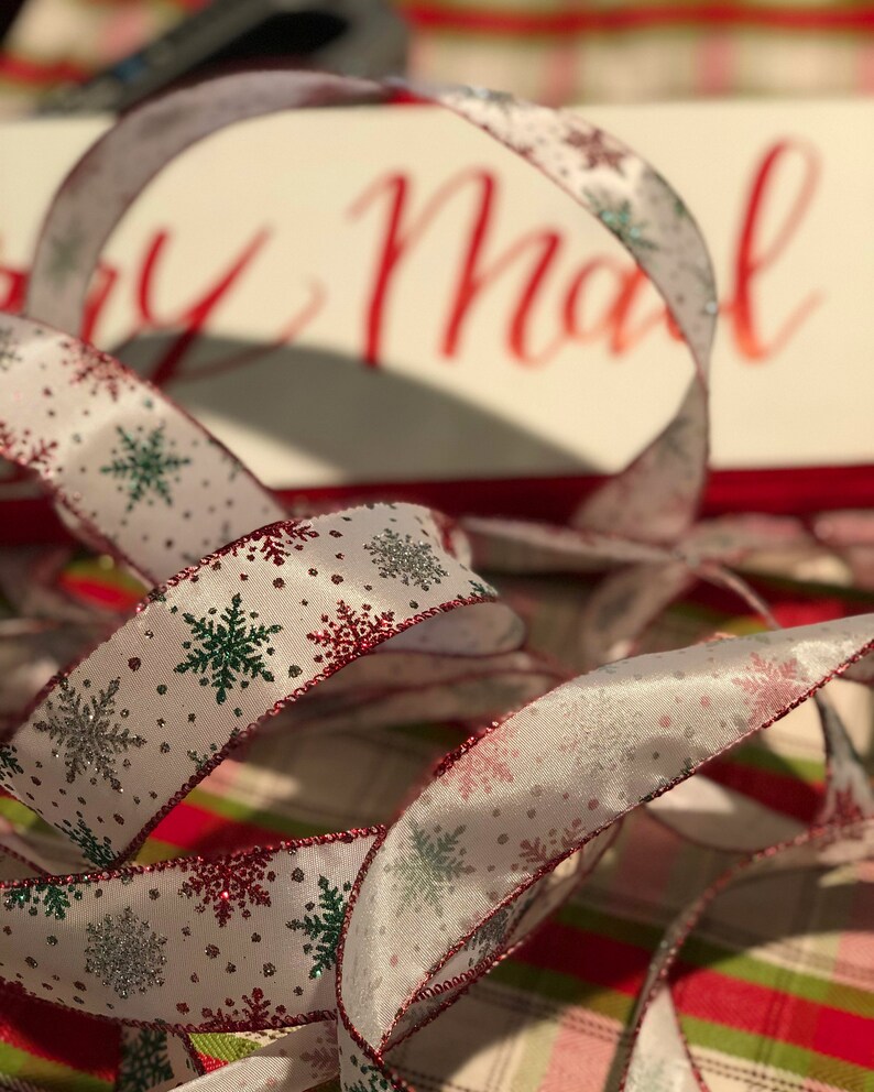 Christmas Card Display Merry Mail Sign Holiday | Etsy