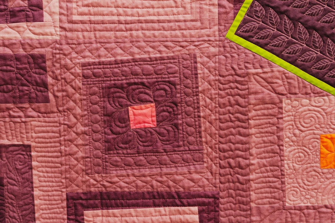 Homemade Modern Quilt - "ombre Hombre" - Etsy