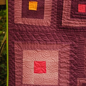 Homemade Modern Quilt - "ombre Hombre" - Etsy