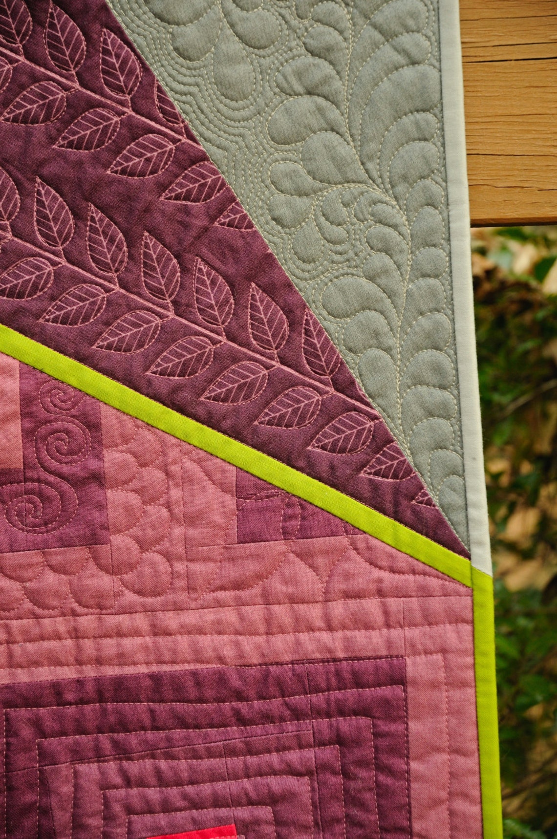 Homemade Modern Quilt - "ombre Hombre" - Etsy