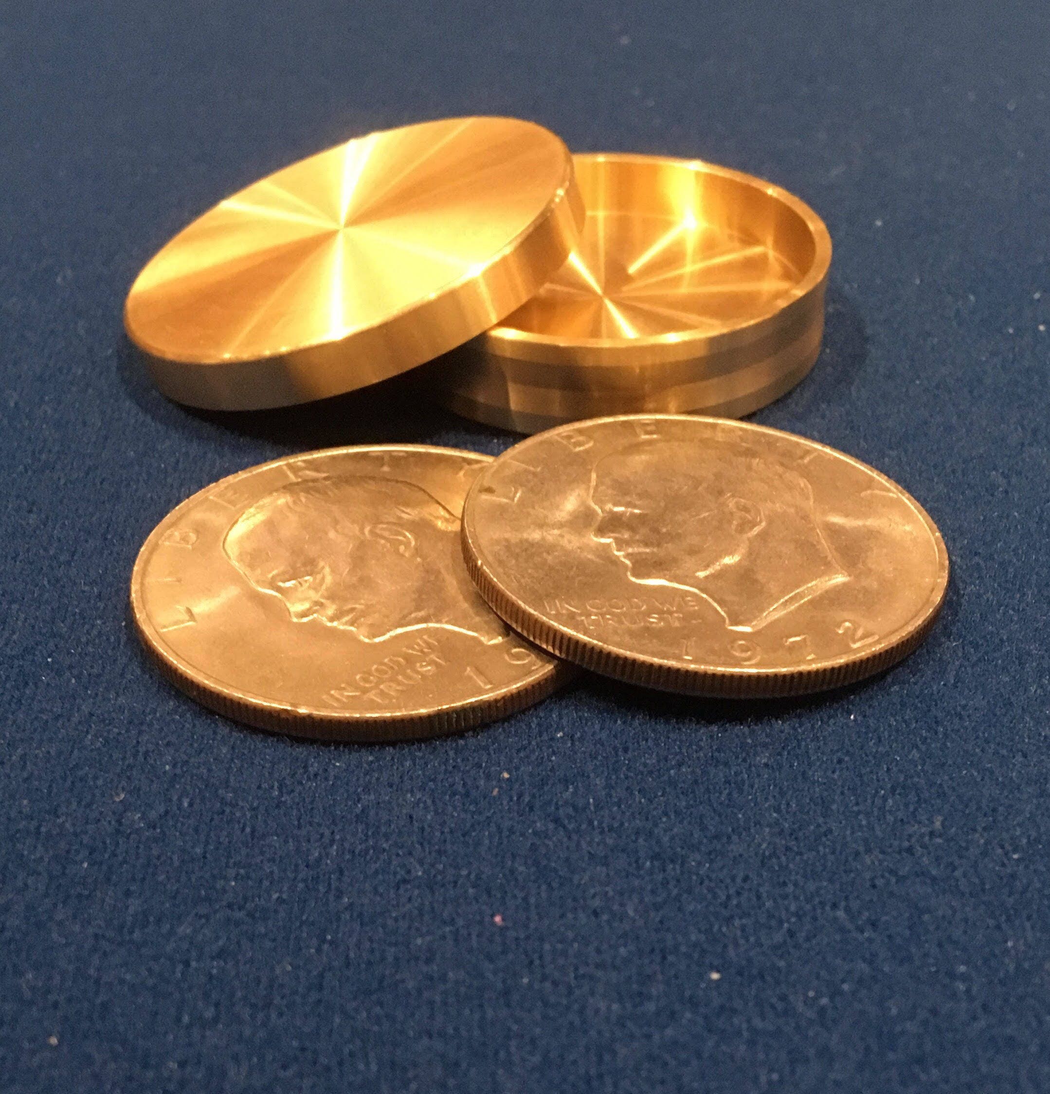 Sleek Beveled Okito Box Eisenhower Dollar 2 Coin by Ronjo | Etsy