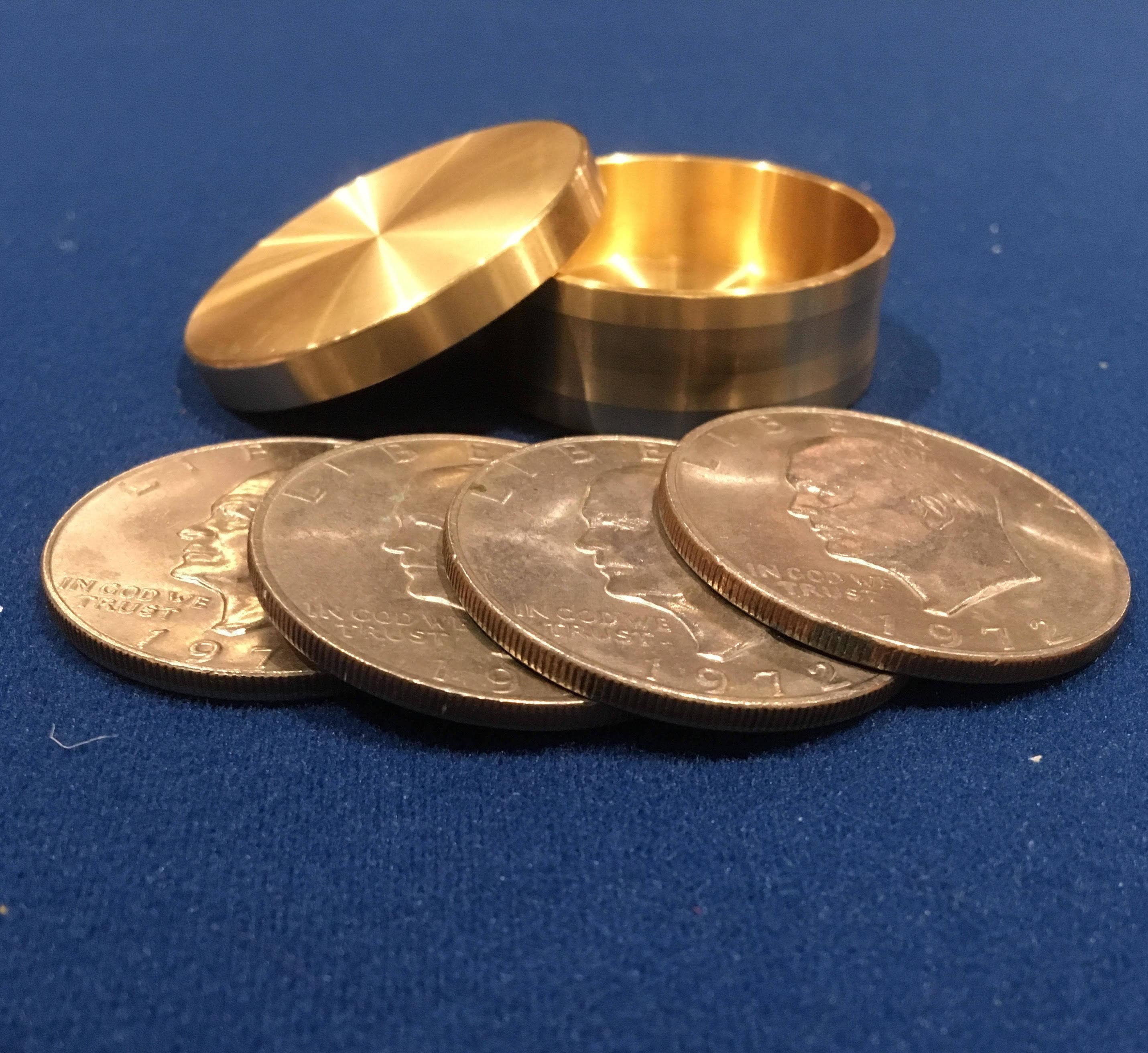 Beveled Okito Box Eisenhower Size, 4 Coin by Ronjo Exclusive Magic - Etsy