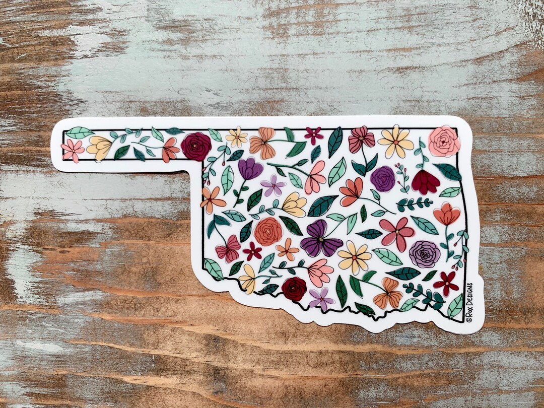 Oklahoma Sticker | State Sticker | Car Decal | Laptop Sticker ...