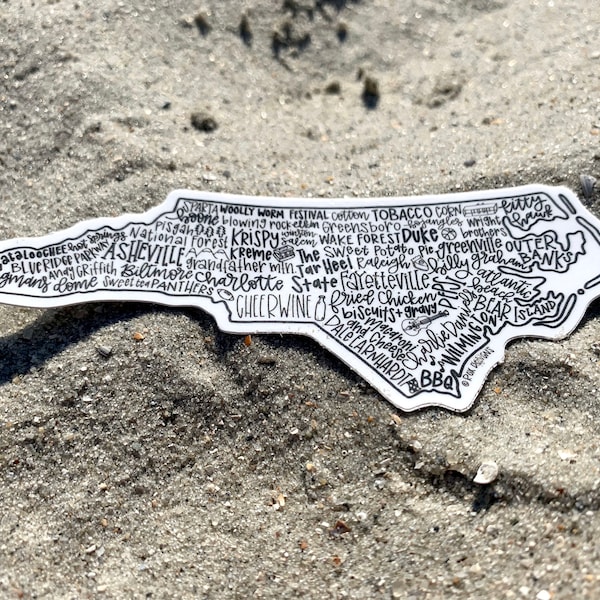 North Carolina Sticker - Etsy